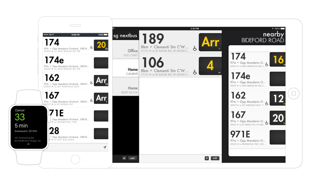SG NextBus Singapore Bus Arrival Times On Your IPhone IPad And Apple SG NextBus Singapore Bus Arrival Times On Your IPhone IPad And Apple